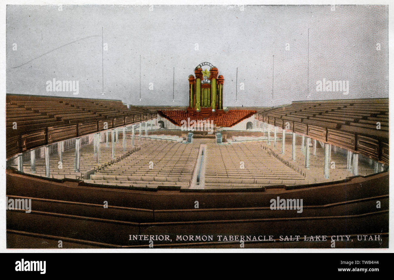 Interior the mormon tabernacle hi-res stock photography and images - Alamy