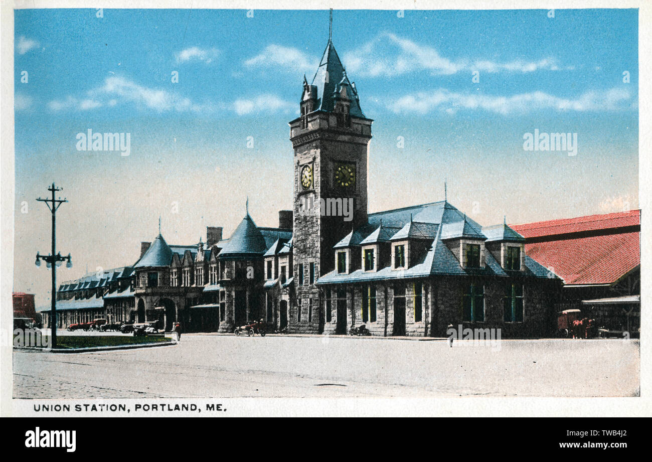 Union Station, Portland, Maine, USA Stock Photo - Alamy