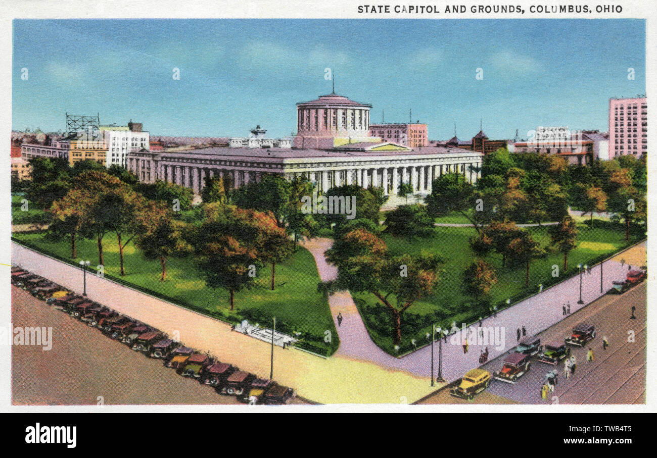 State Capitol and Grounds, Columbus, Ohio, USA Stock Photo - Alamy
