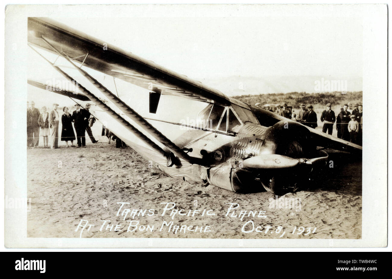 Monoplane landing Cut Out Stock Images & Pictures - Alamy