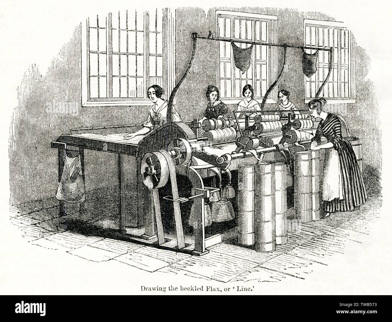 Marshall's Flax Mill, Leeds, Yorkshire 1843 Stock Photo - Alamy