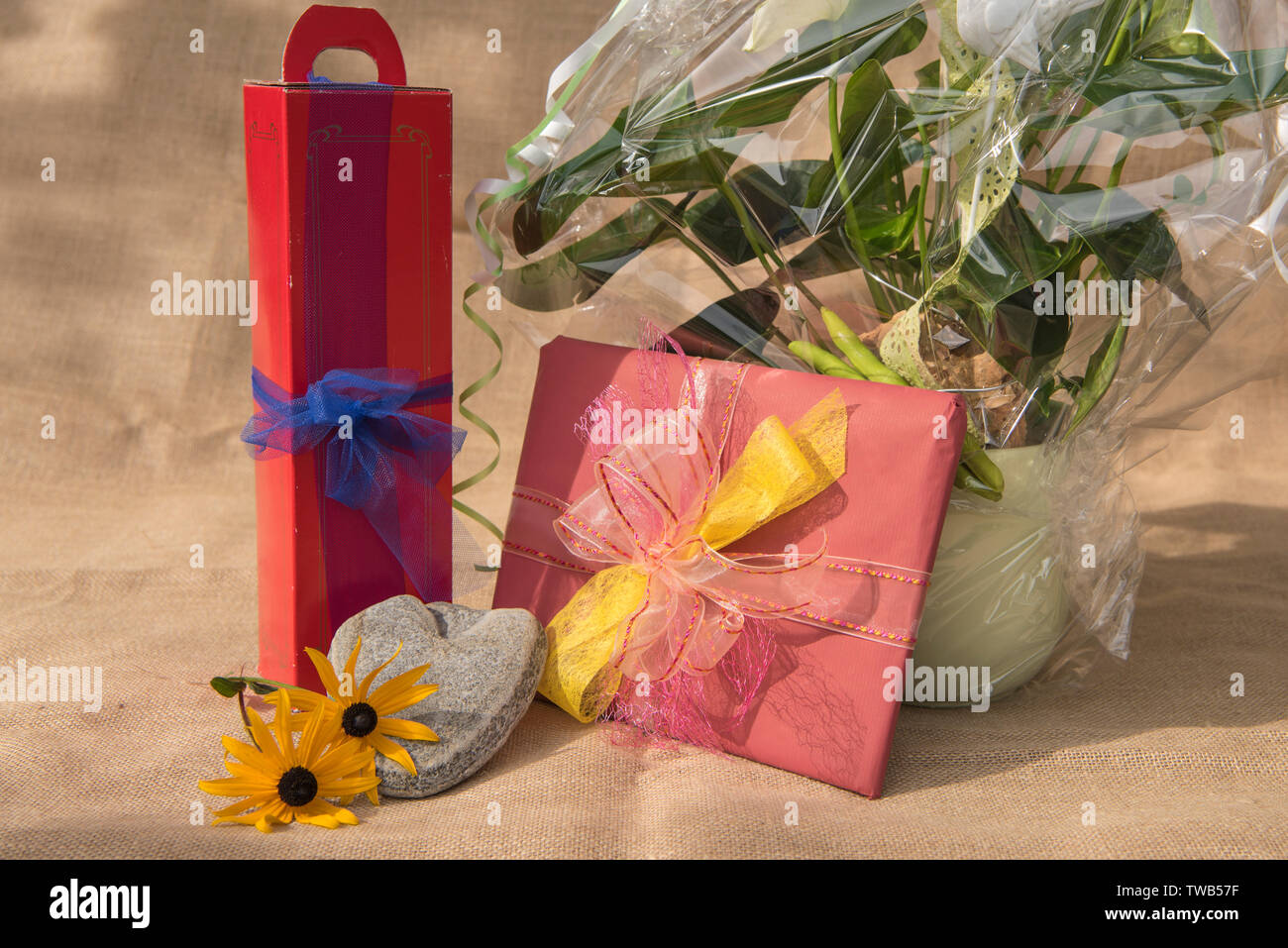 Beautiful packed gifts for different occasions Stock Photo - Alamy