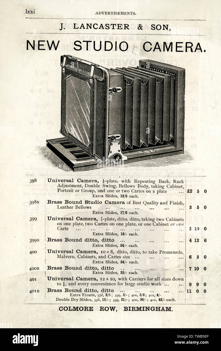 19th century photography studio hi-res stock photography and images - Alamy