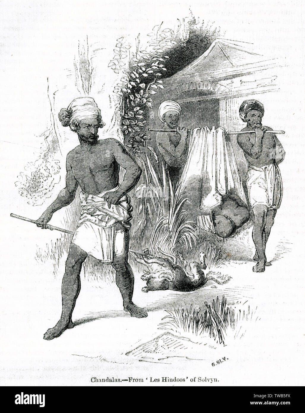 Untouchables Indian Caste Drawing