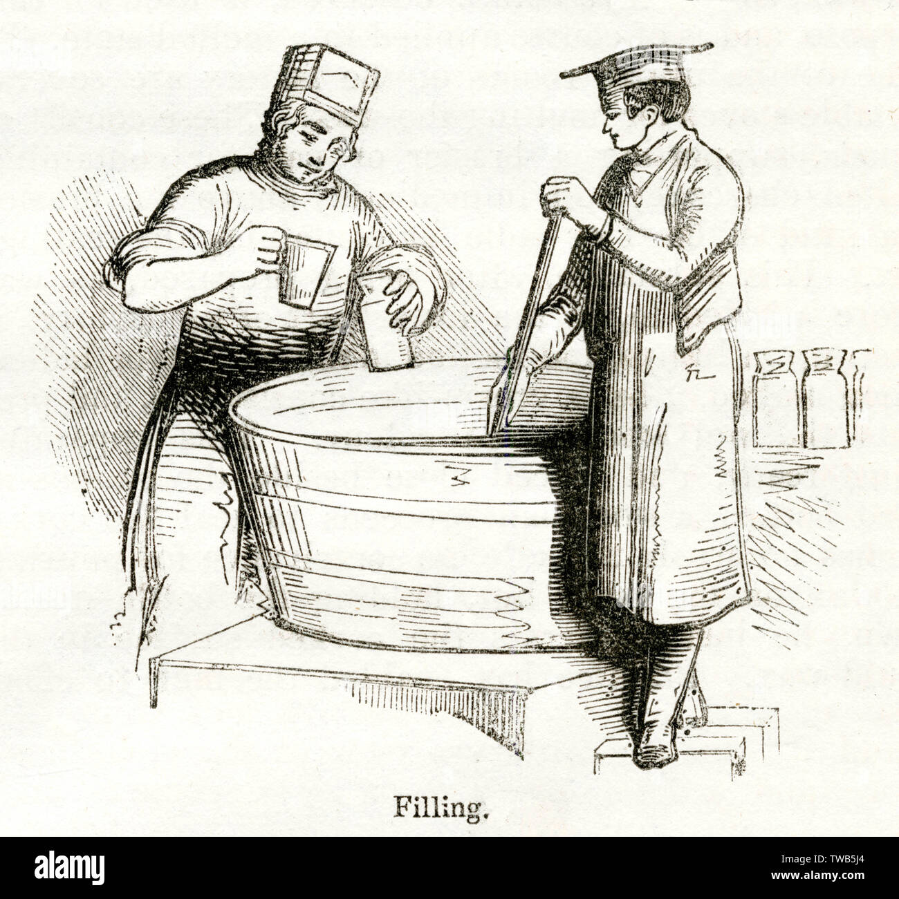 Scene inside a blacking factory, Holborn, London Stock Photo - Alamy