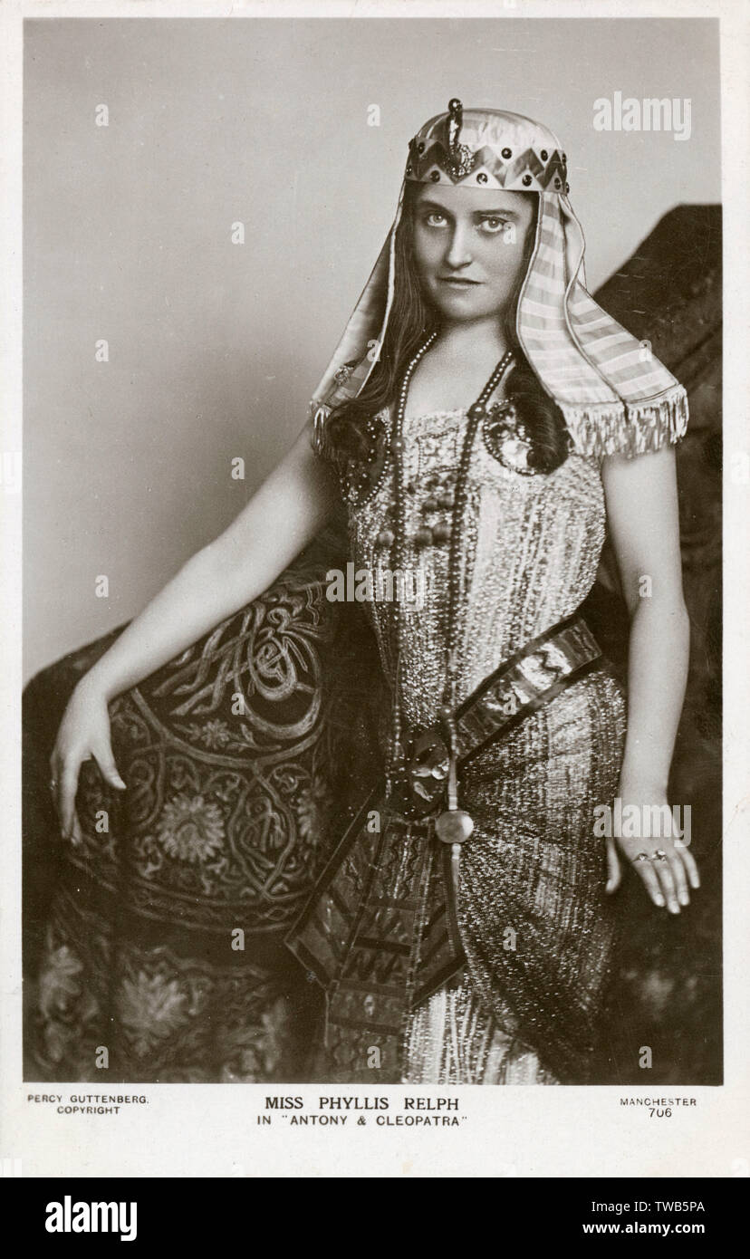 Miss Phyllis Relph as Cleopatra Stock Photo - Alamy