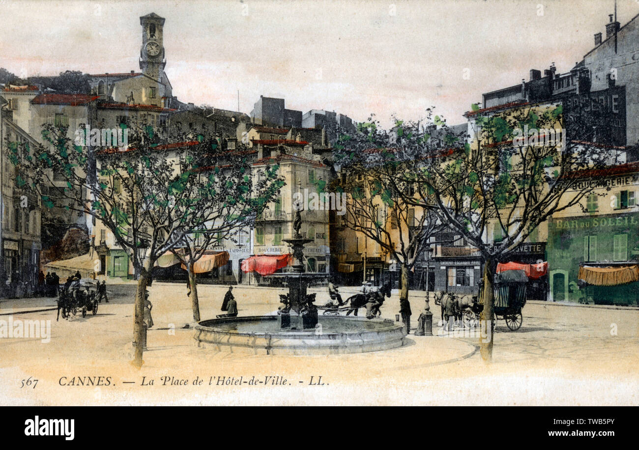 La Place de L'Hotel de Ville - Cannes, France Stock Photo - Alamy