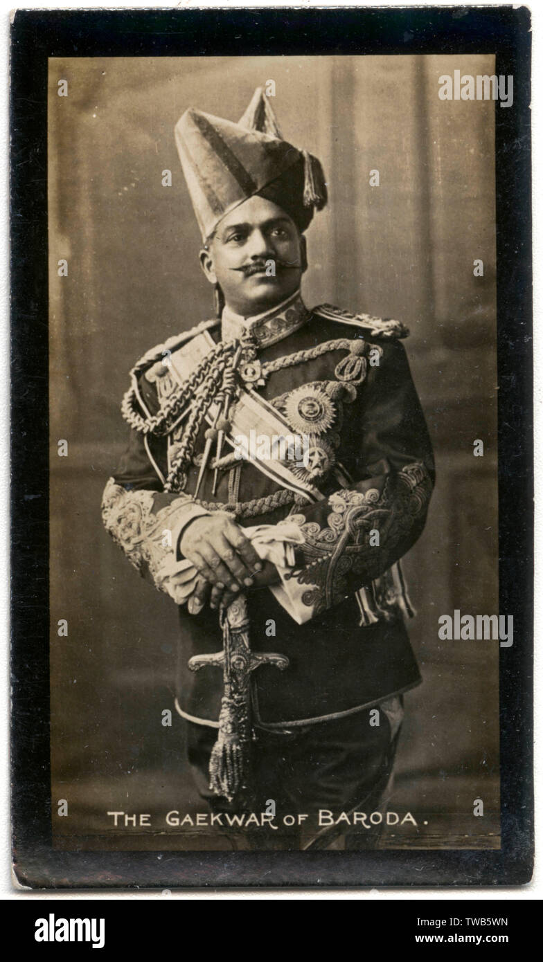 Sayajirao Gaekwad III, Maharaja of Baroda, Indian ruler Stock Photo - Alamy