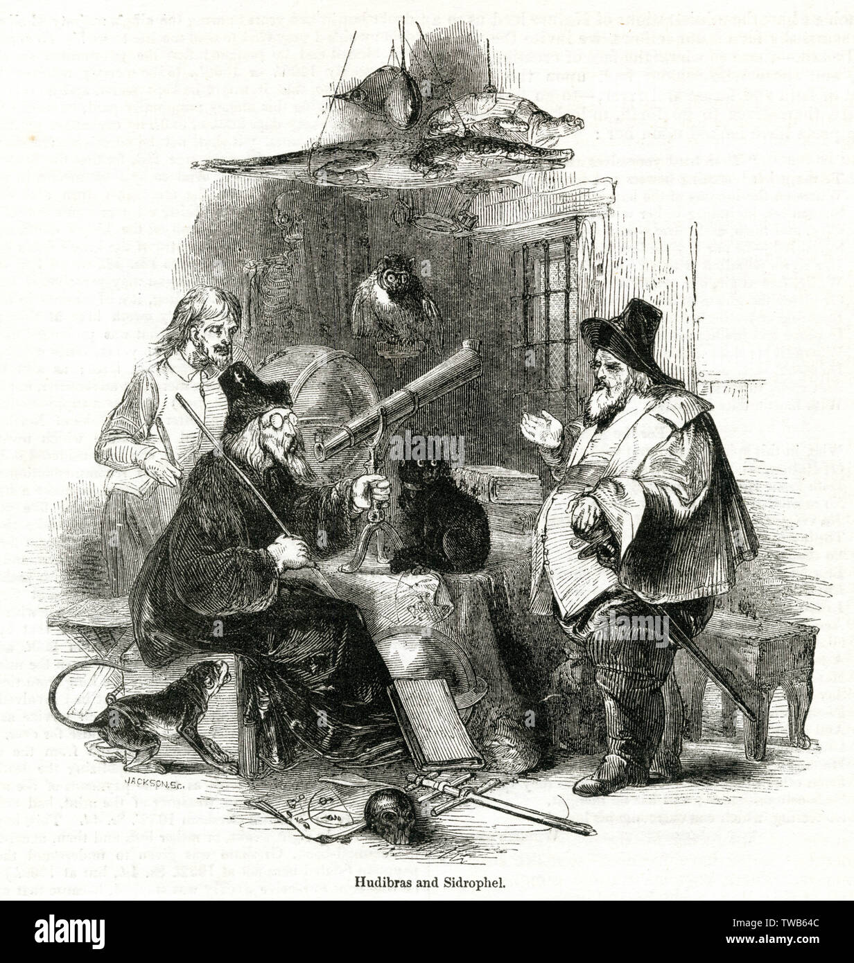 Hudibras, mock-heroic poem by Samuel Butler Stock Photo - Alamy