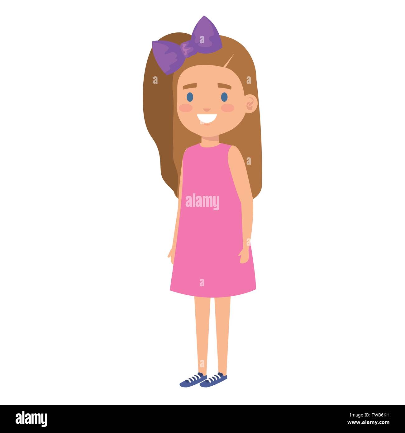 happy student girl comic character Stock Vector Image & Art - Alamy