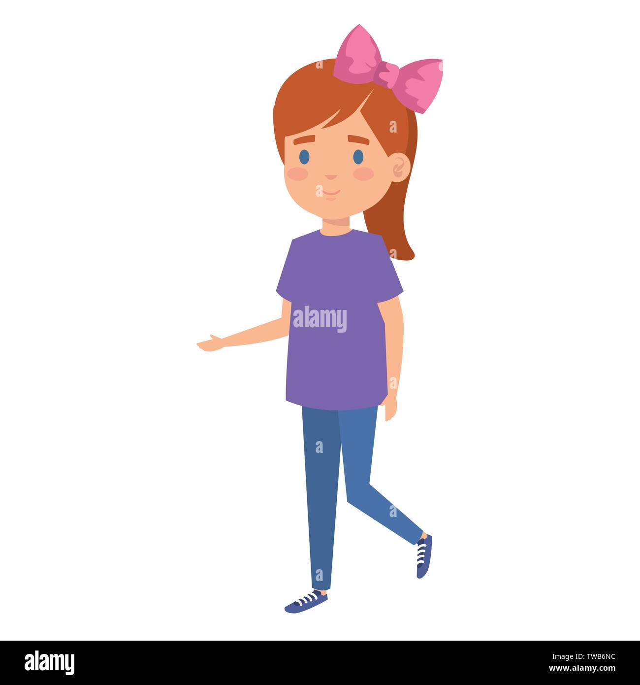 happy student girl comic character Stock Vector Image & Art - Alamy