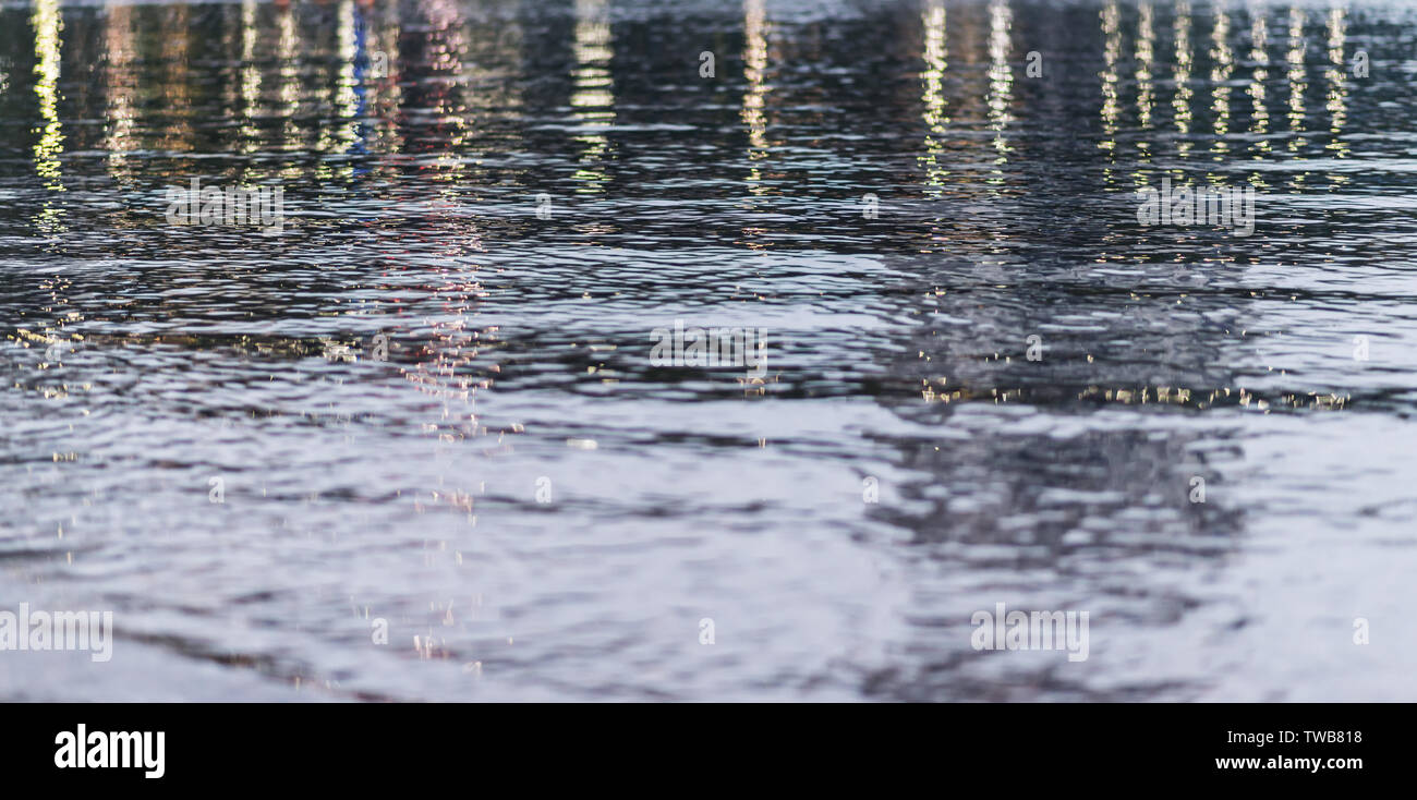 Sea surface and light reflections. Natural abstract background Stock ...