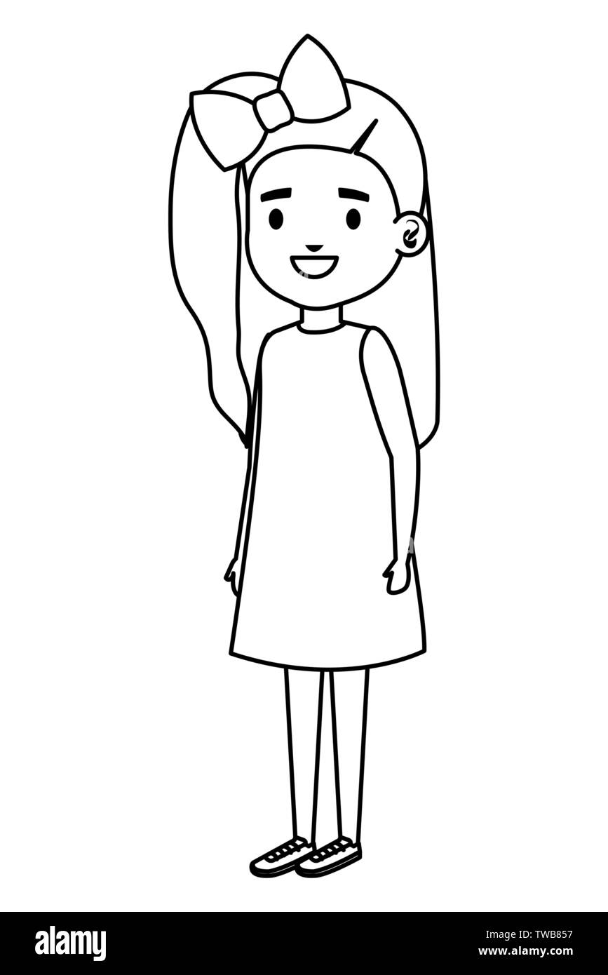 happy student girl comic character Stock Vector Image & Art - Alamy