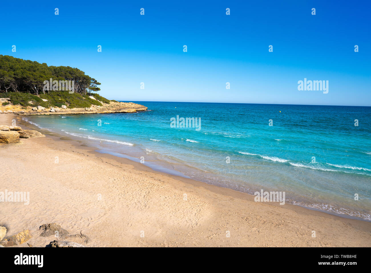 Cala de roca Plana beach in Tarragona beside Waikiki beach also Cala ...