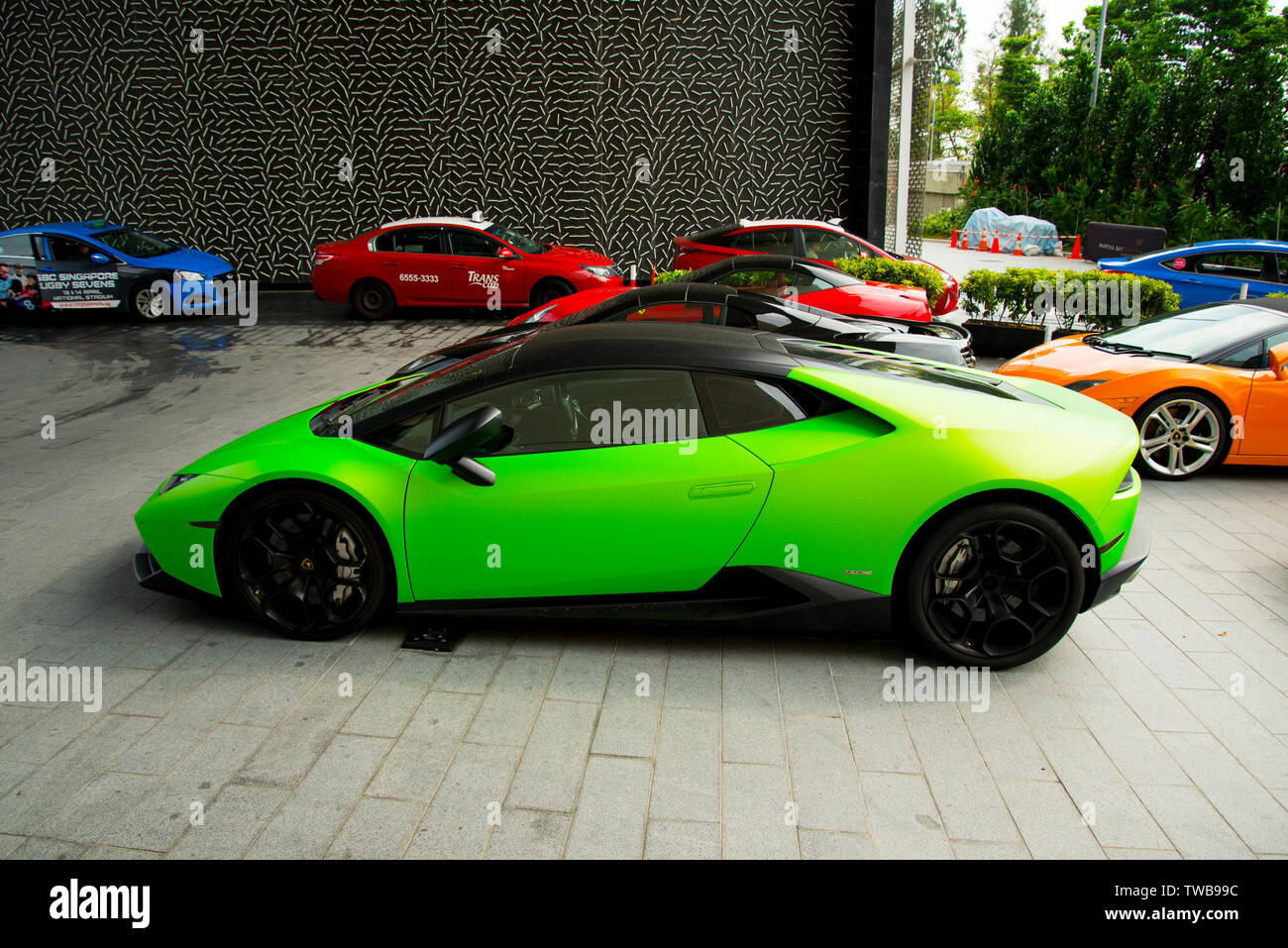 Lamborghini Huracan model with its V10 engine and 610 HP Stock Photo ...