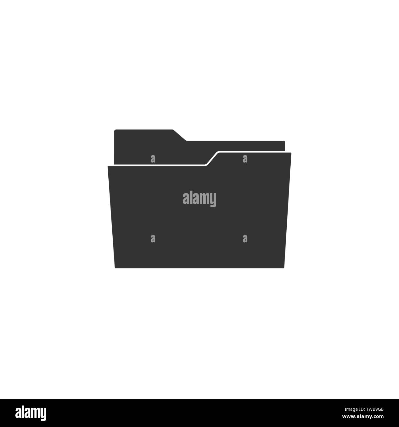 File, folder icon Vector illustration flat Stock Vector Image & Art - Alamy