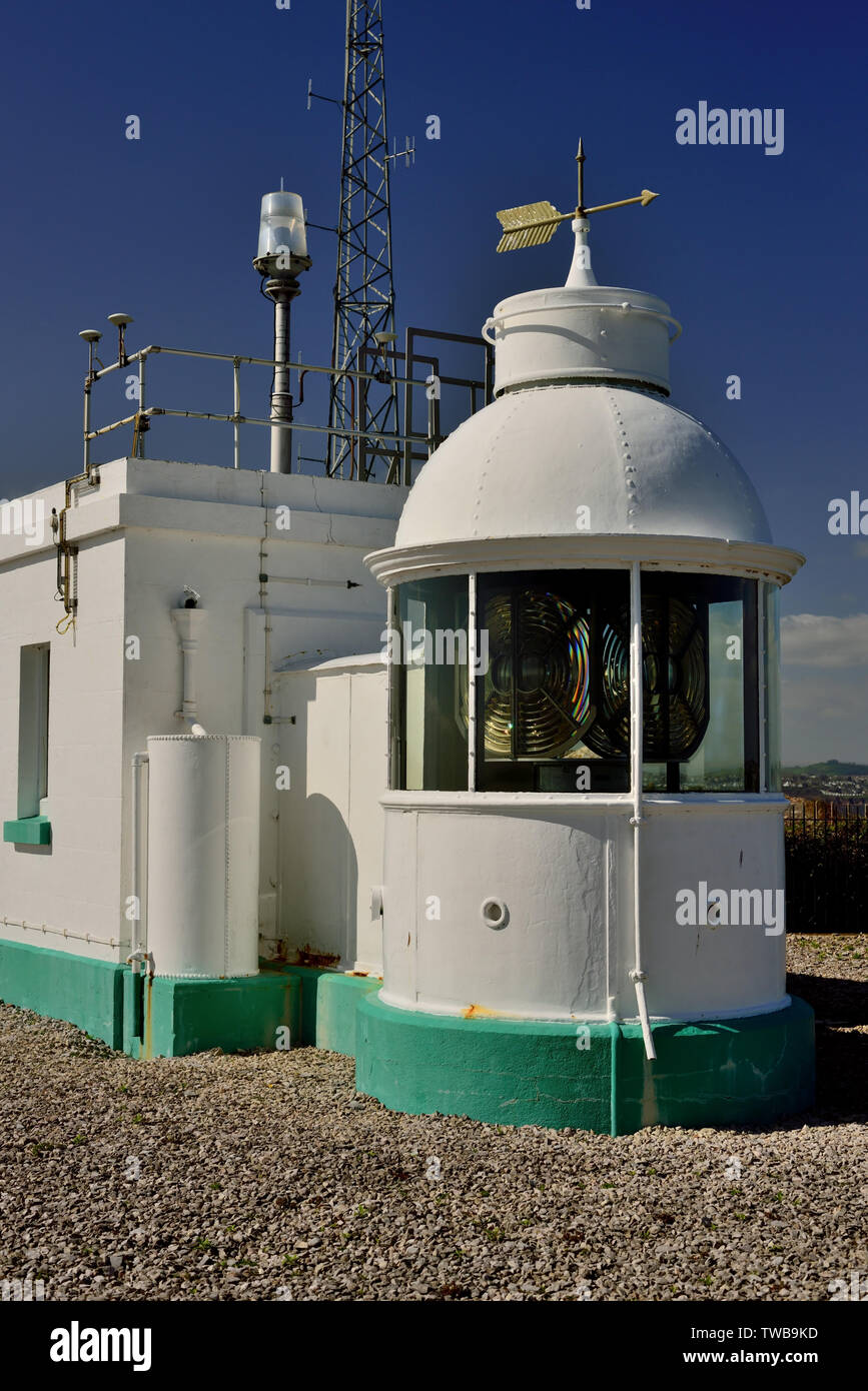 Berry head lighthouse, said to be the shortest in the UK Stock Photo ...