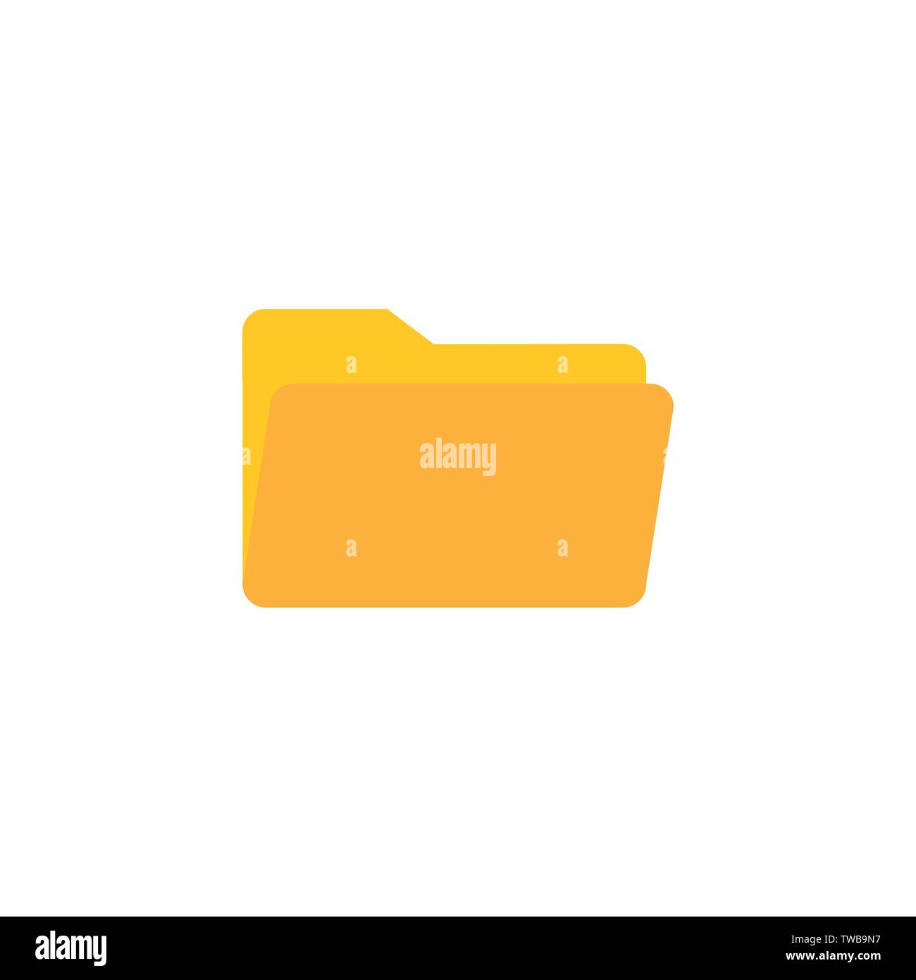 File, folder icon Vector illustration flat Stock Vector Image & Art - Alamy
