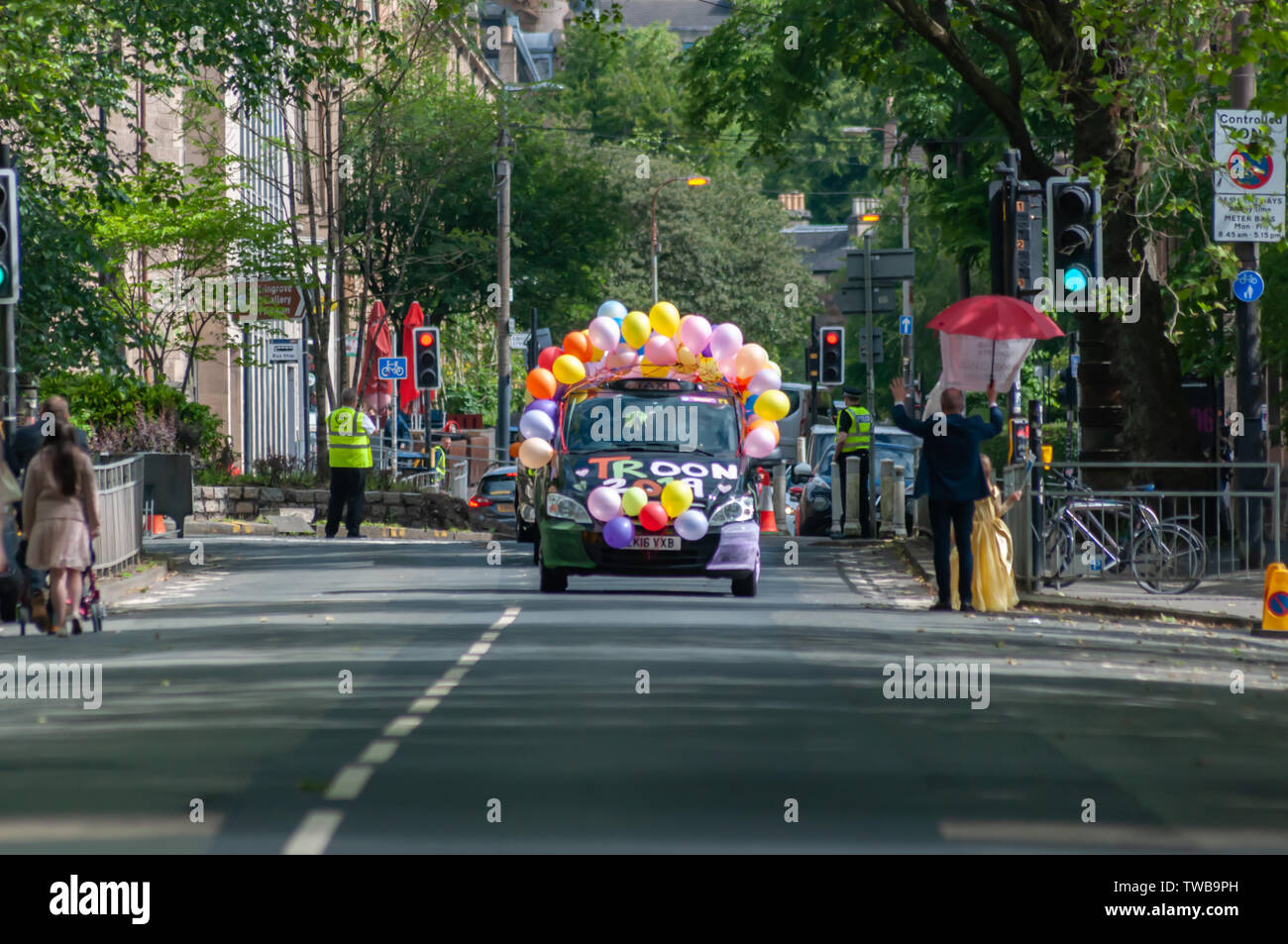 Glasgow taxi annual outing hi-res stock photography and images - Alamy