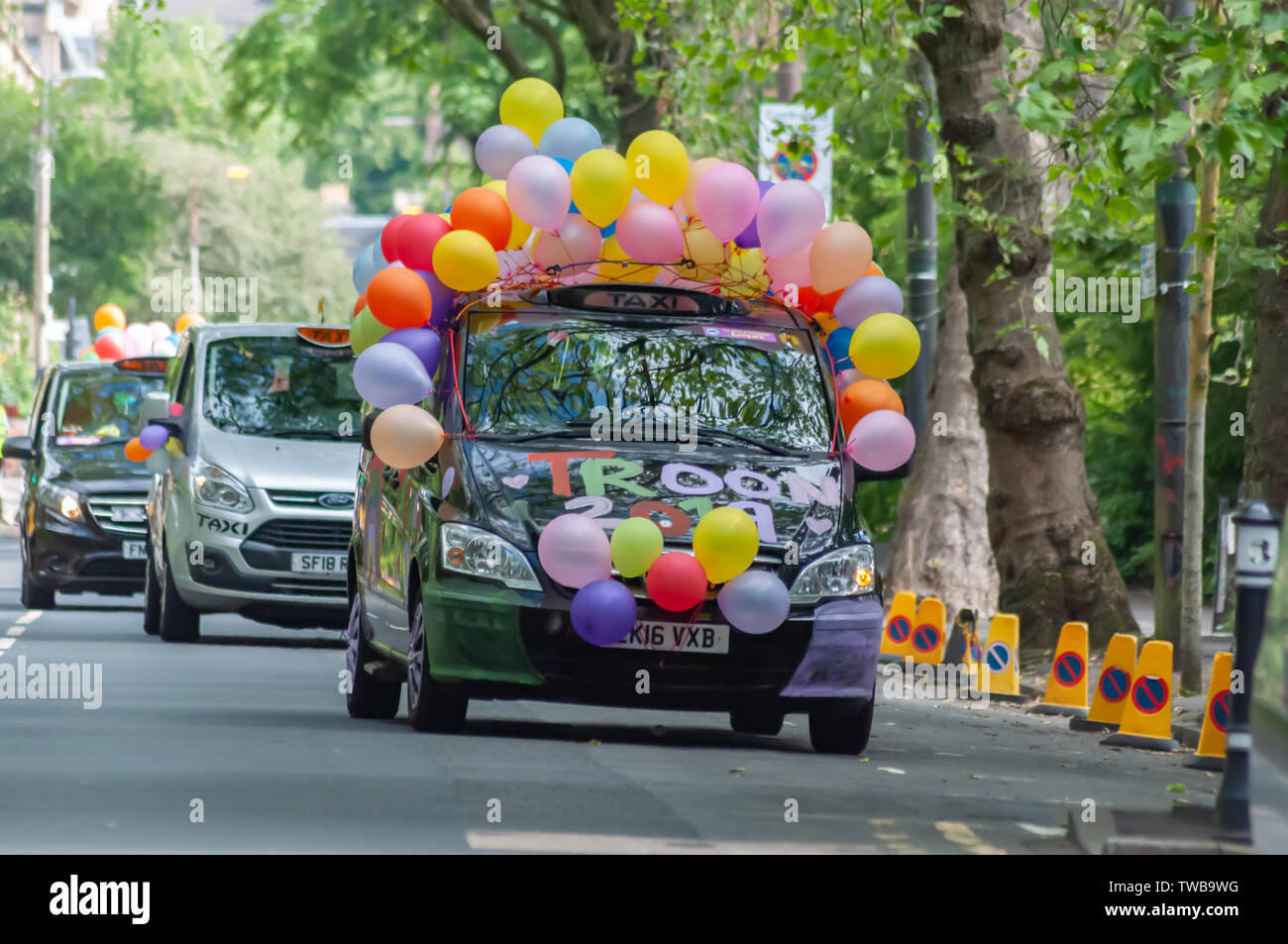 Glasgow, Scotland, UK. 19th June, 2019. The Glasgow Taxi Outing To ...
