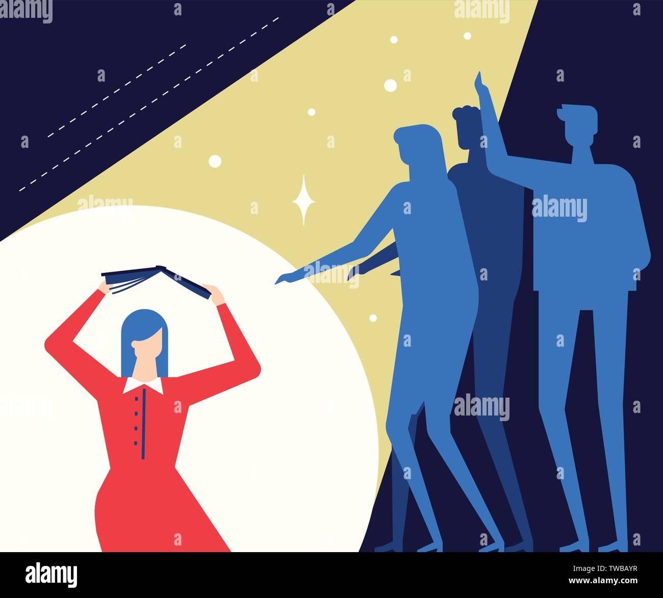 Shame illustration Stock Vector Images - Alamy