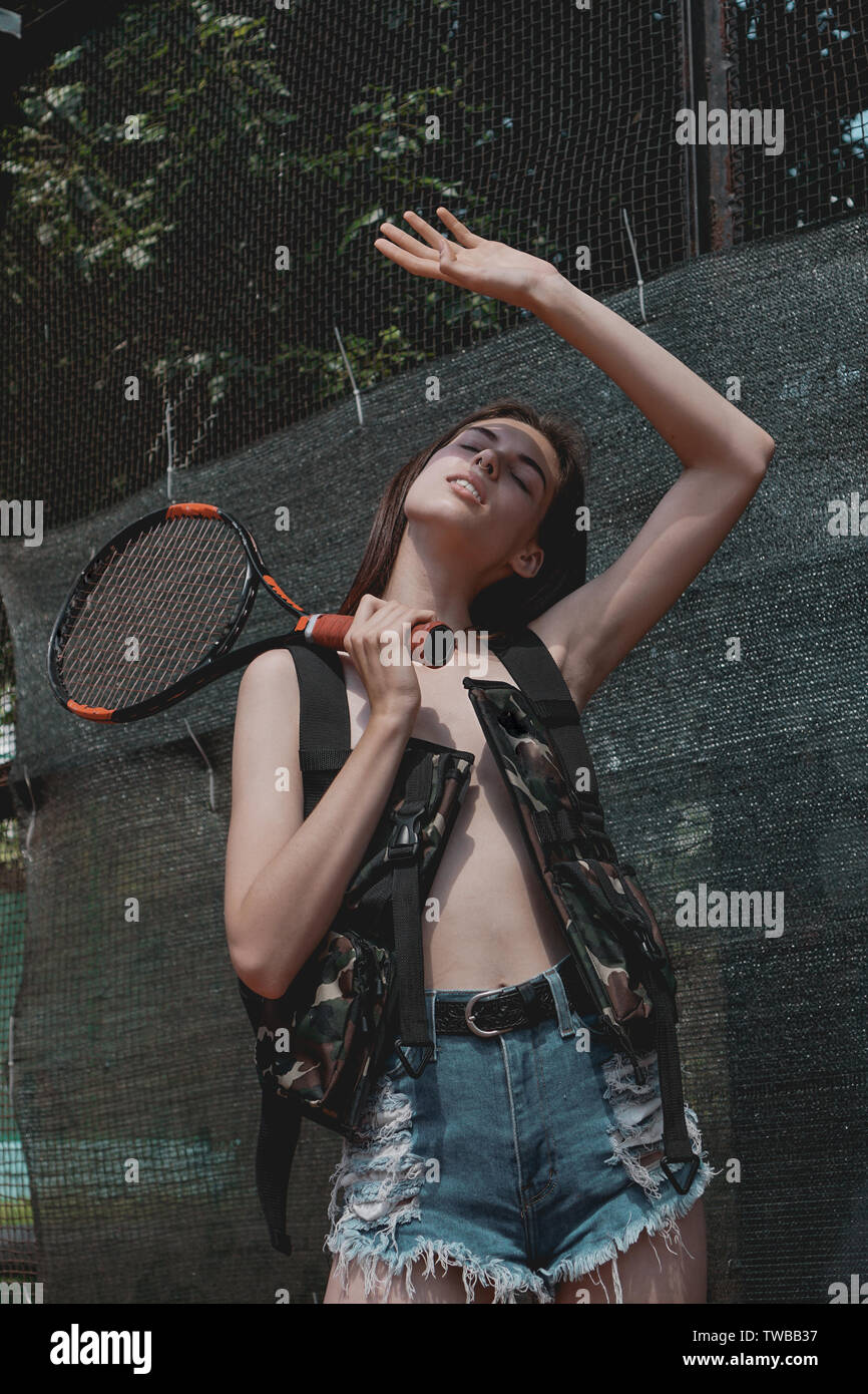 Tennis Fashion Model High Resolution Stock Photography and Images - Alamy