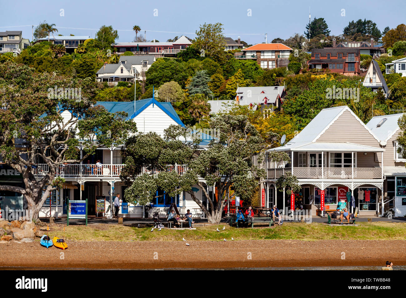 The Town Of Russell, The Bay Of Islands, North Island, New Zealand ...