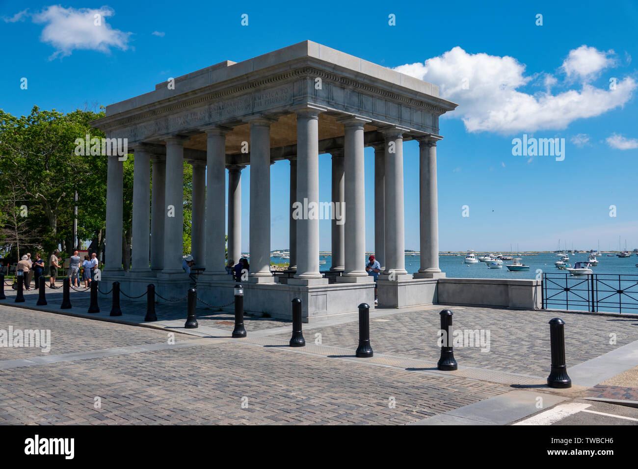 Landing Of The Pilgrims At Plymouth Rock High Resolution Stock ...