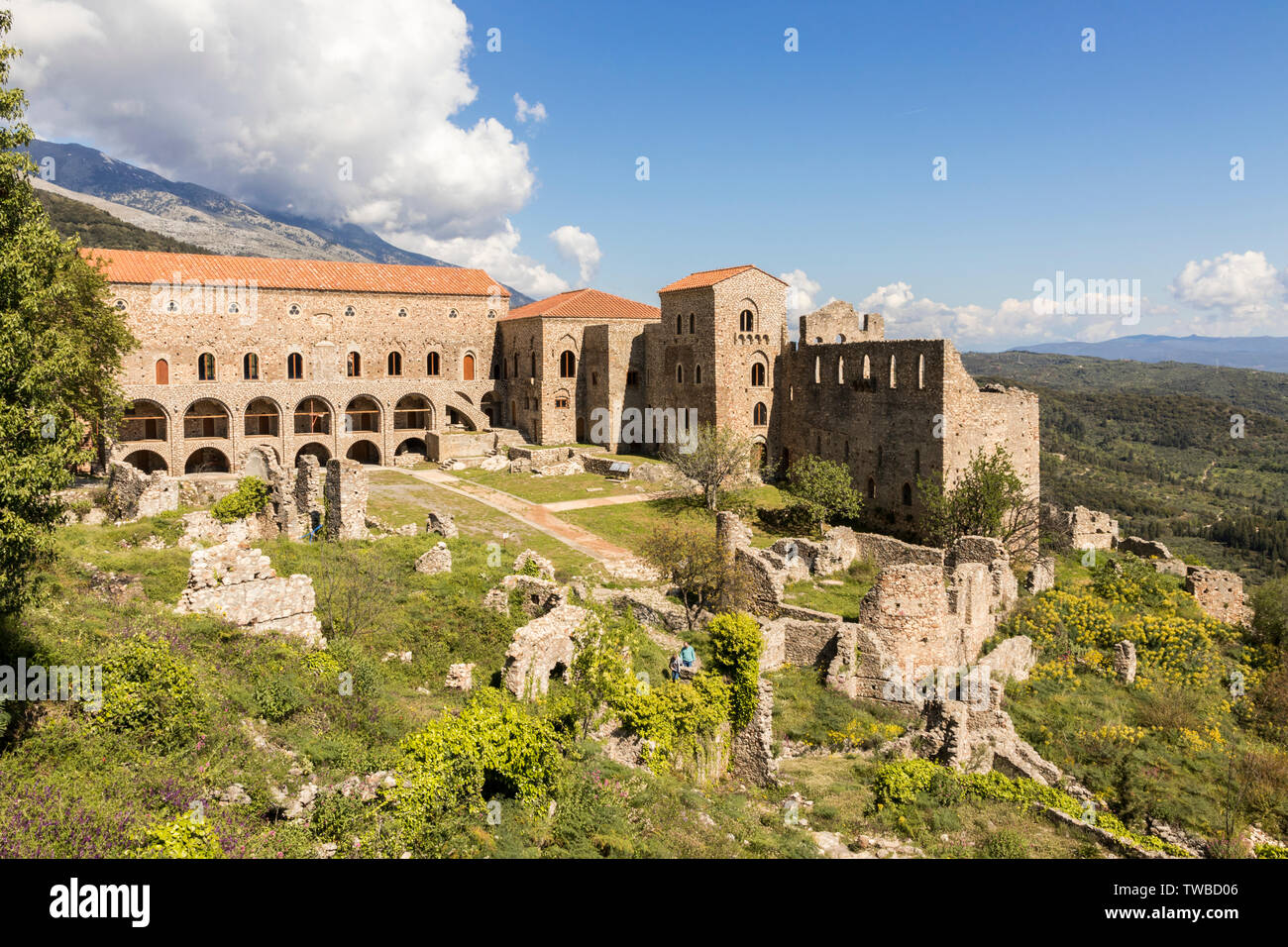 Greece mystras palace despots hi-res stock photography and images - Alamy