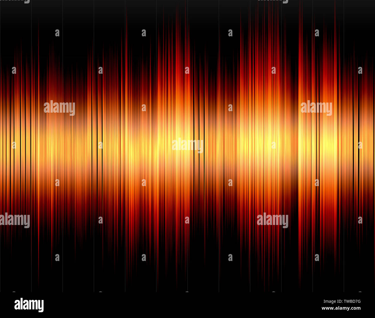Orange abstract digital sound wave Stock Photo - Alamy