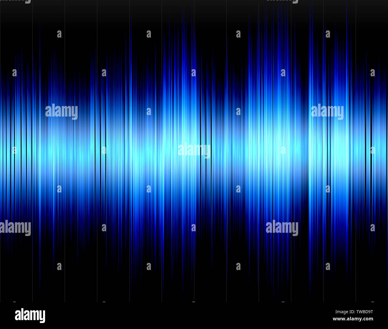 Blue abstract digital sound wave Stock Photo - Alamy