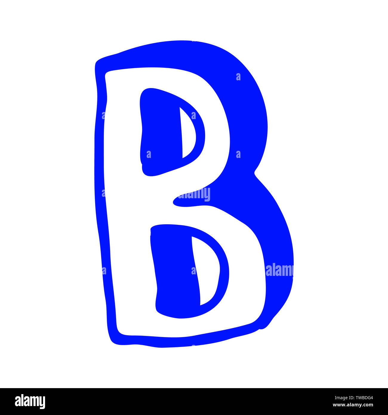 Capital color letter B Stock Photo - Alamy