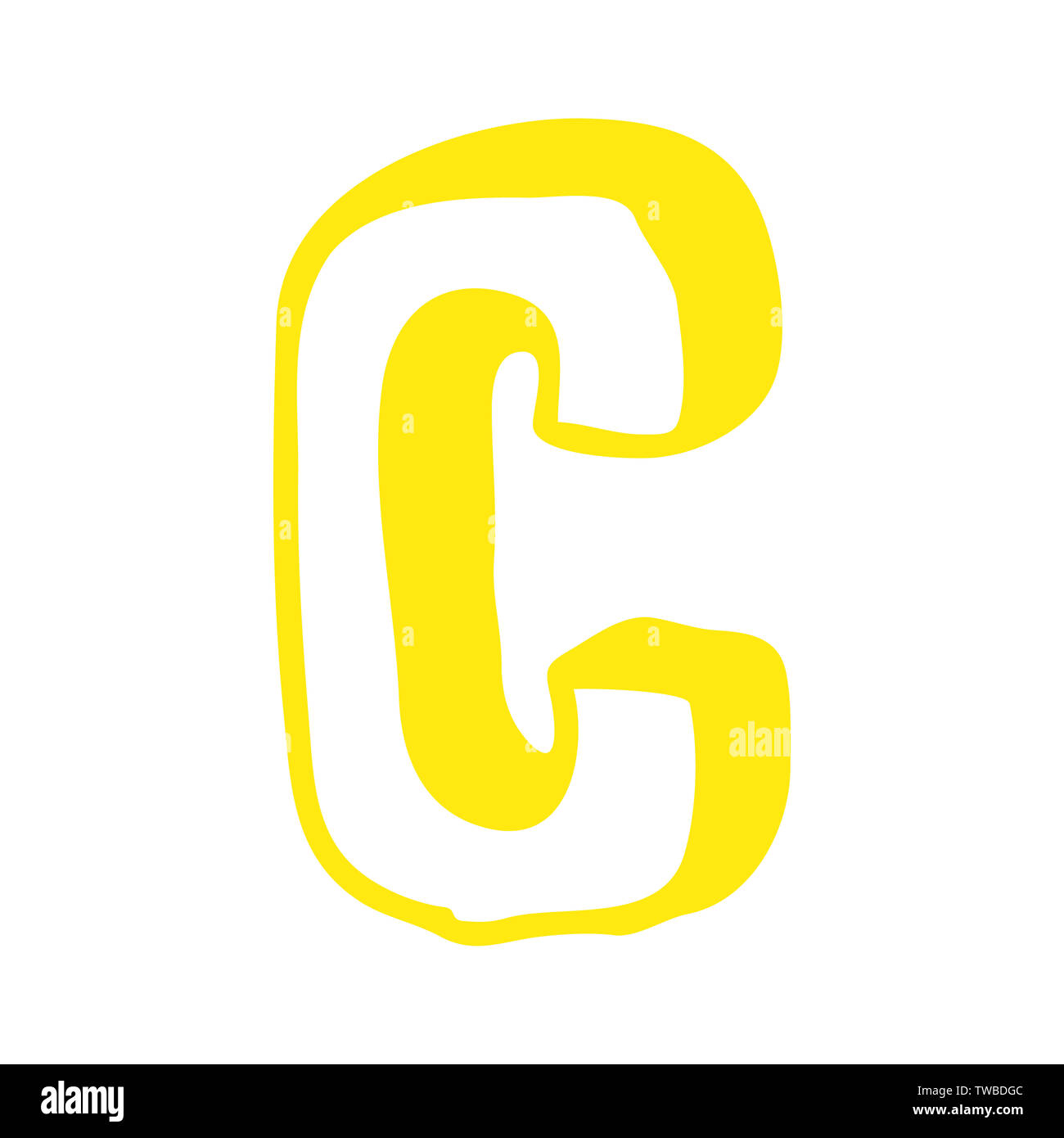 Capital color letter C Stock Photo - Alamy