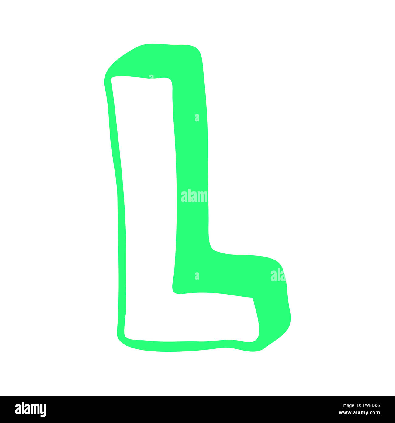 Capital color letter L Stock Photo - Alamy