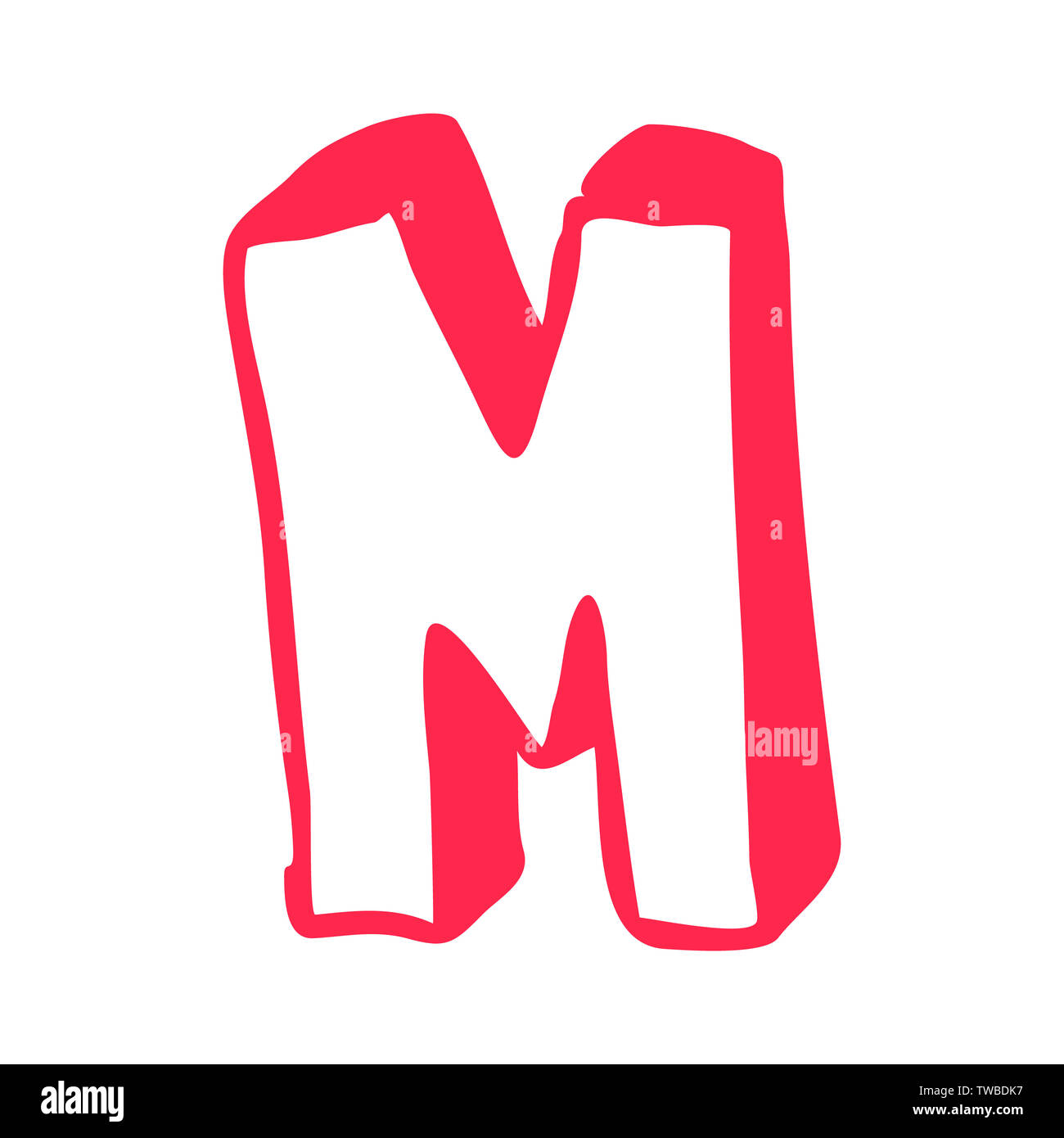 Capital color letter M Stock Photo - Alamy