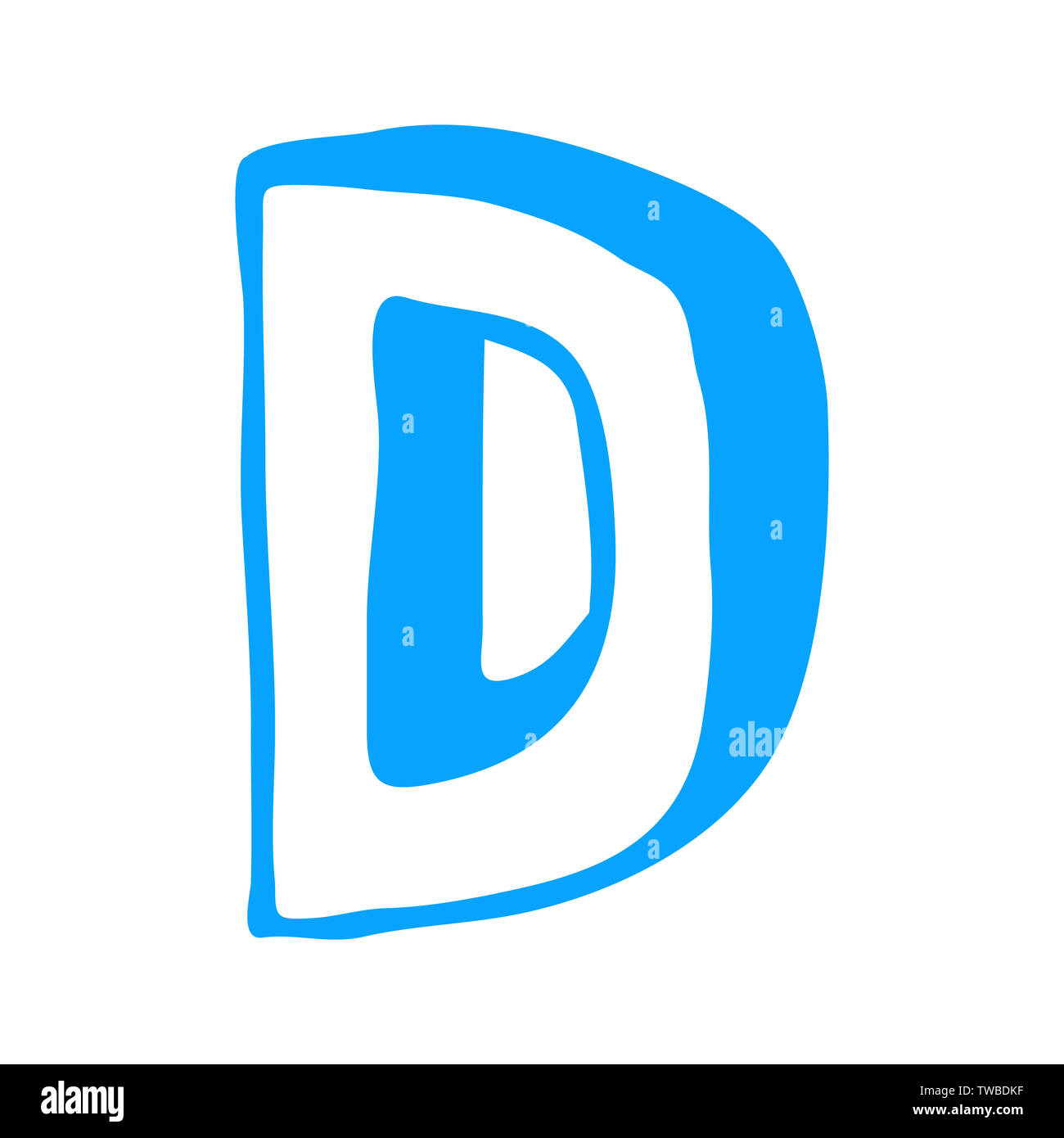 Capital color letter D Stock Photo - Alamy