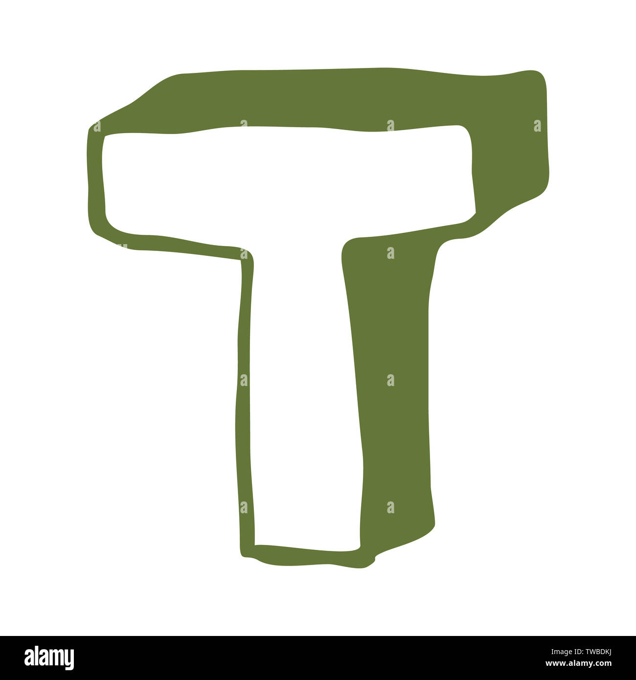 Capital color letter T Stock Photo - Alamy