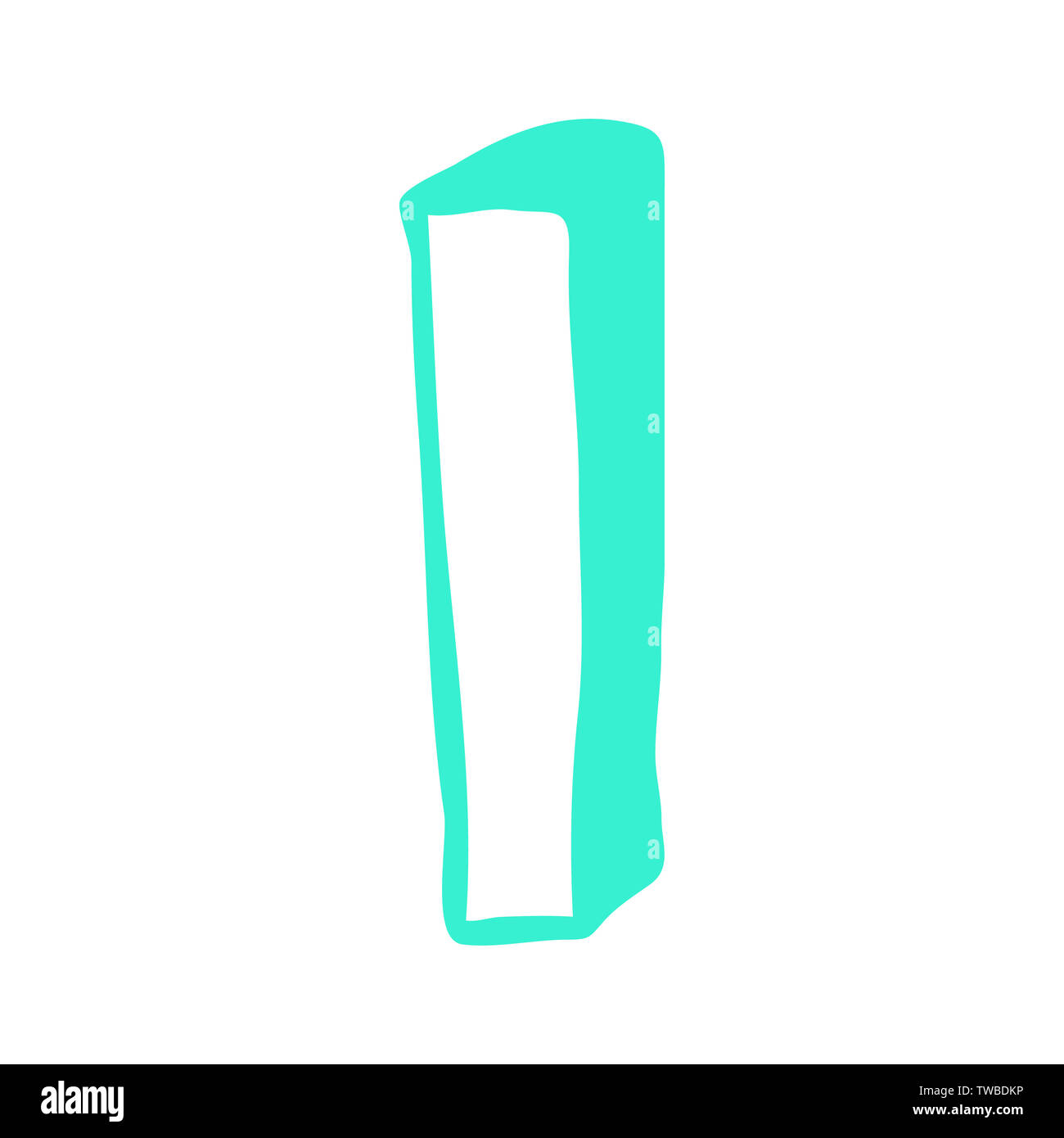 Capital color letter I Stock Photo - Alamy