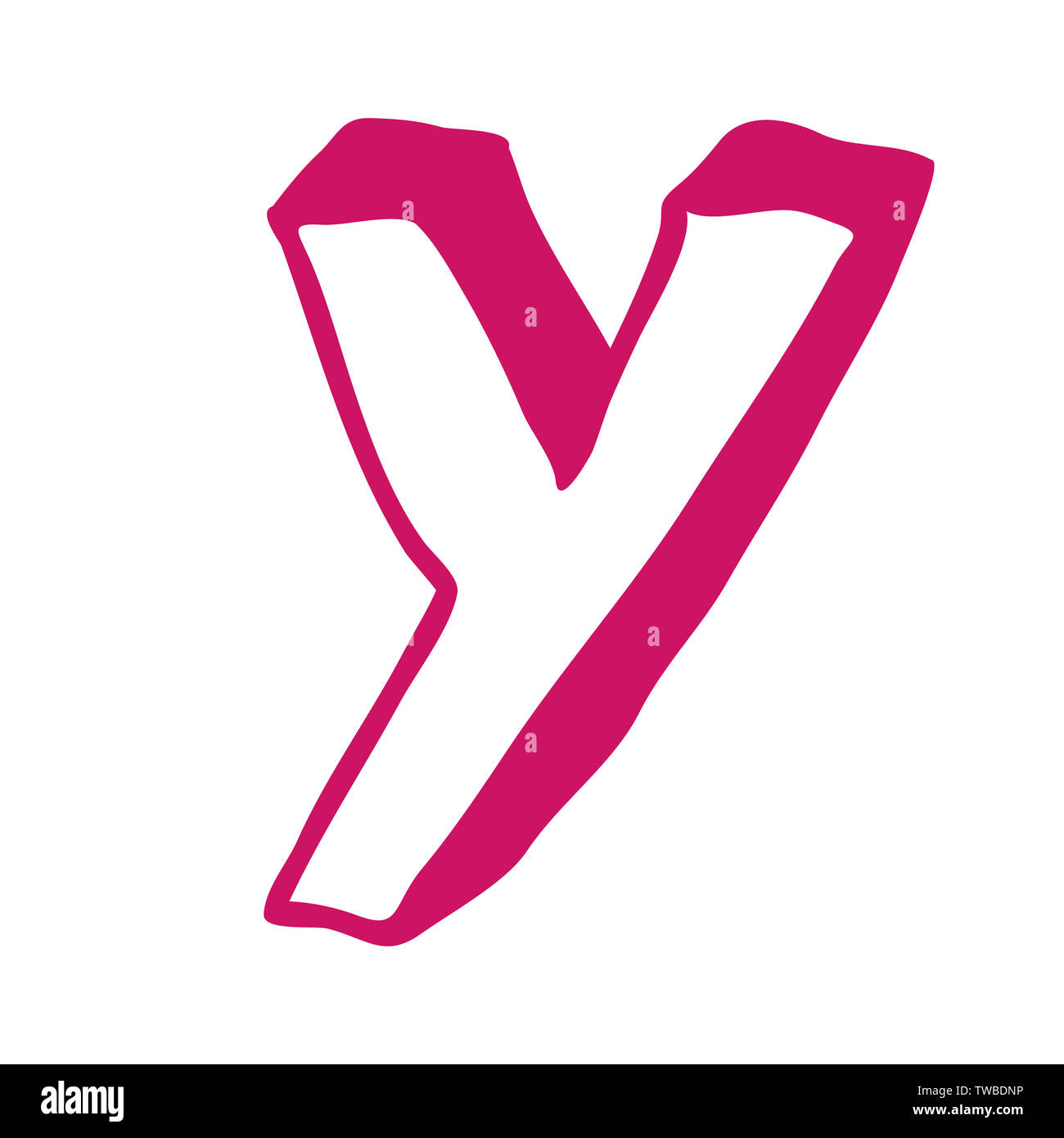 Capital color letter Y Stock Photo - Alamy
