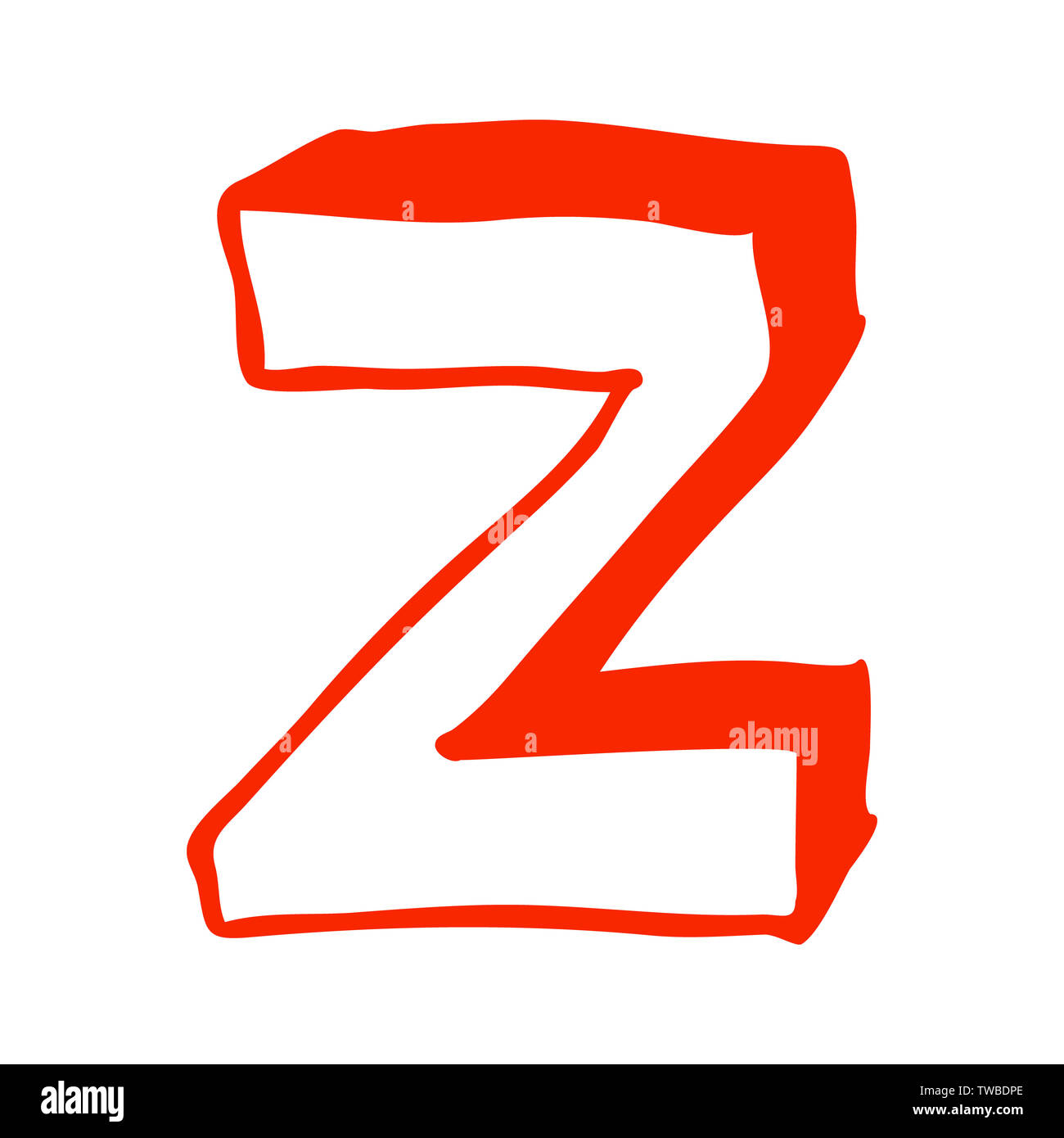 Capital color letter Z Stock Photo - Alamy