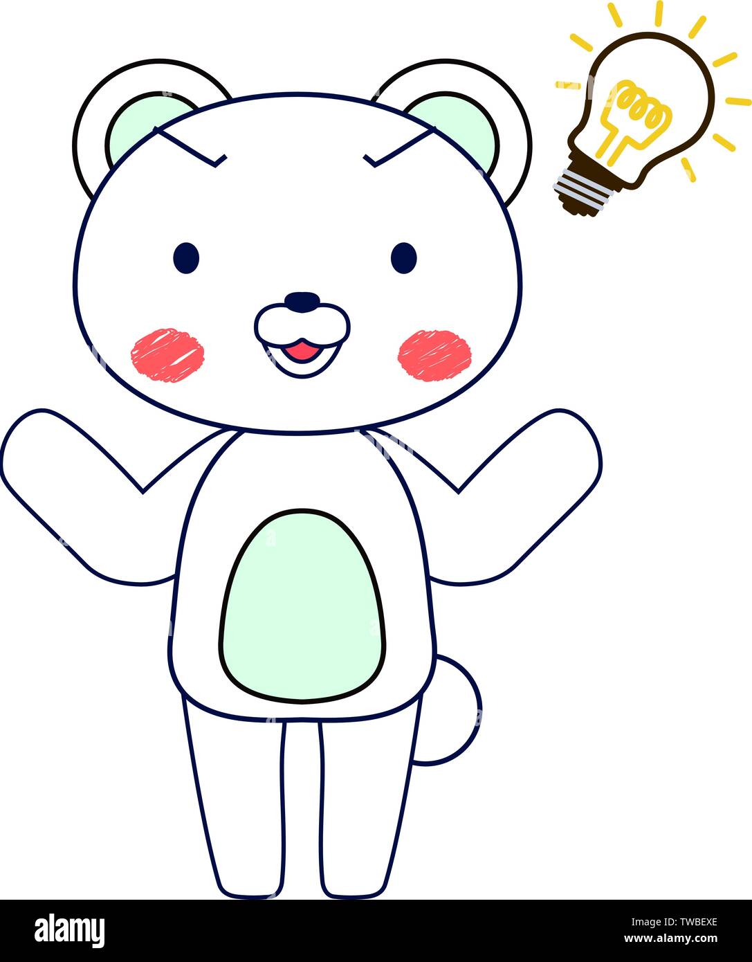 This is an illustration of the Full-length illustration of the cute ...