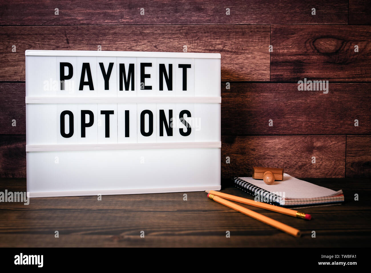 Payment options hi-res stock photography and images - Alamy