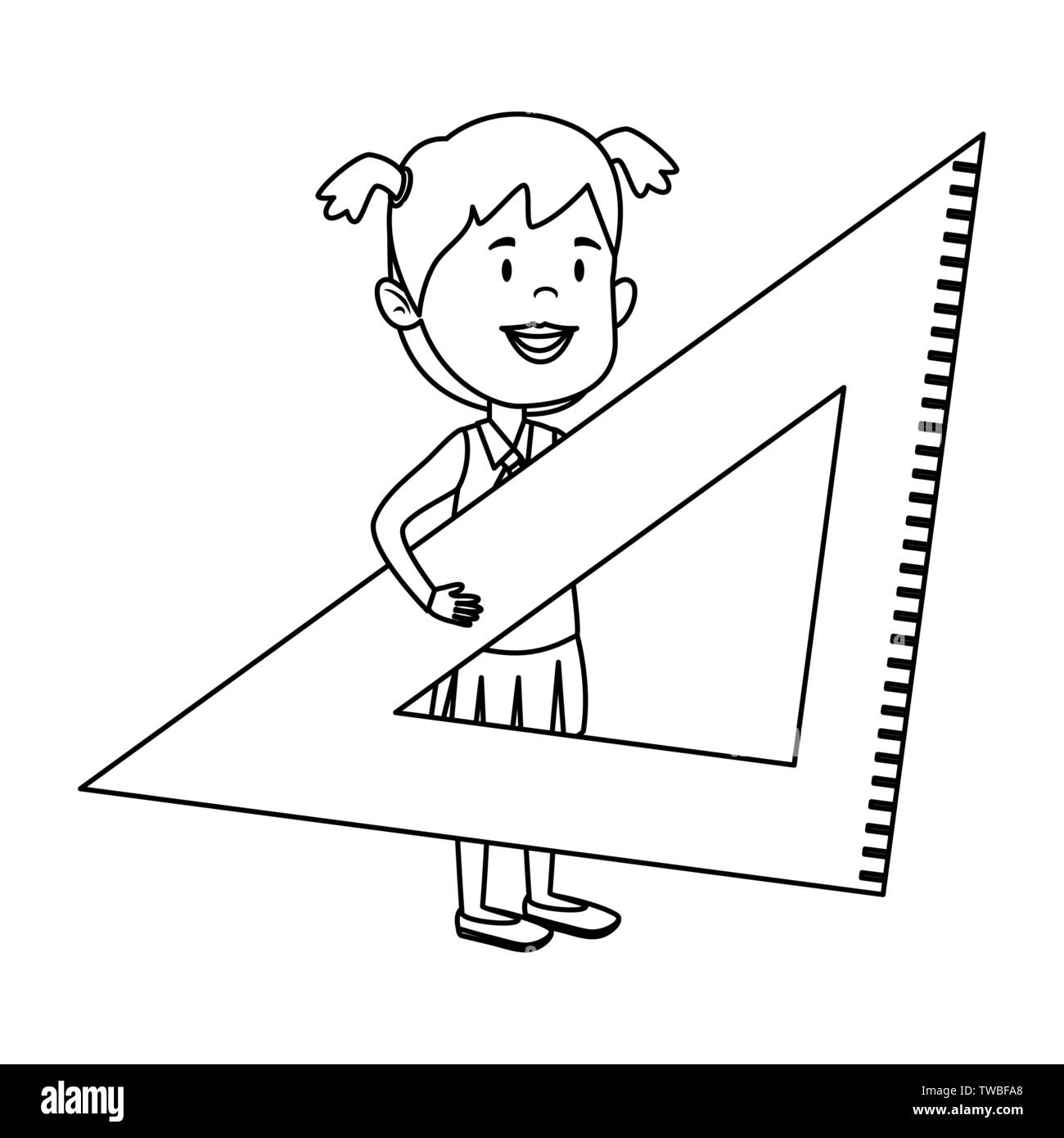 Triangular rule Stock Vector Images - Alamy