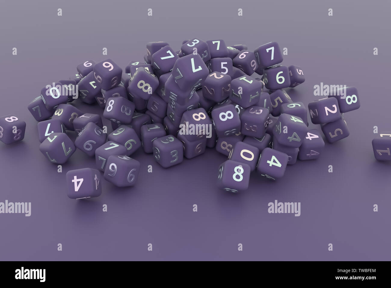 CGI geometric, bunch of number character symbol or sign, for design ...