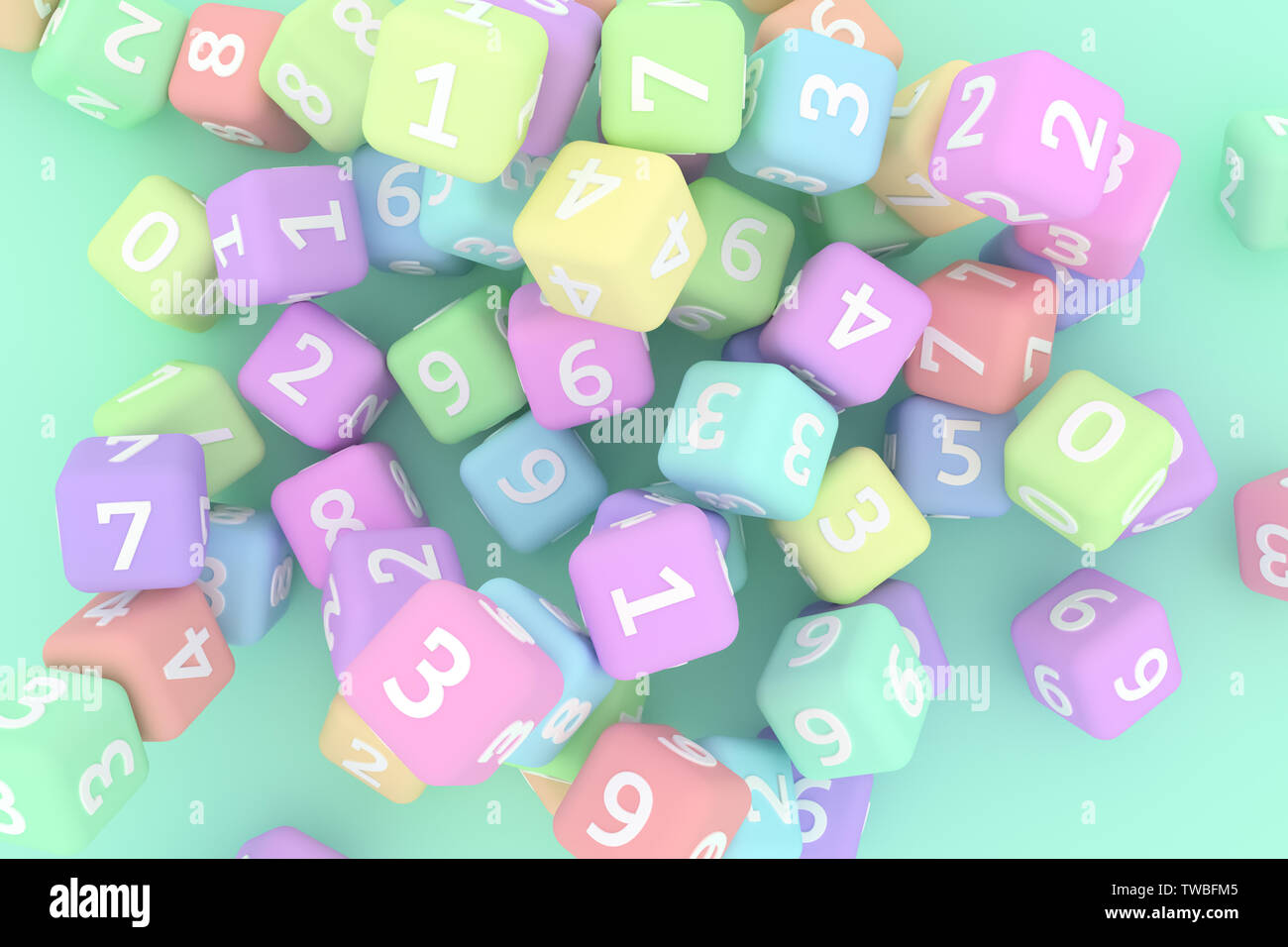 Background abstract, bunch of number character symbol or sign CGI ...