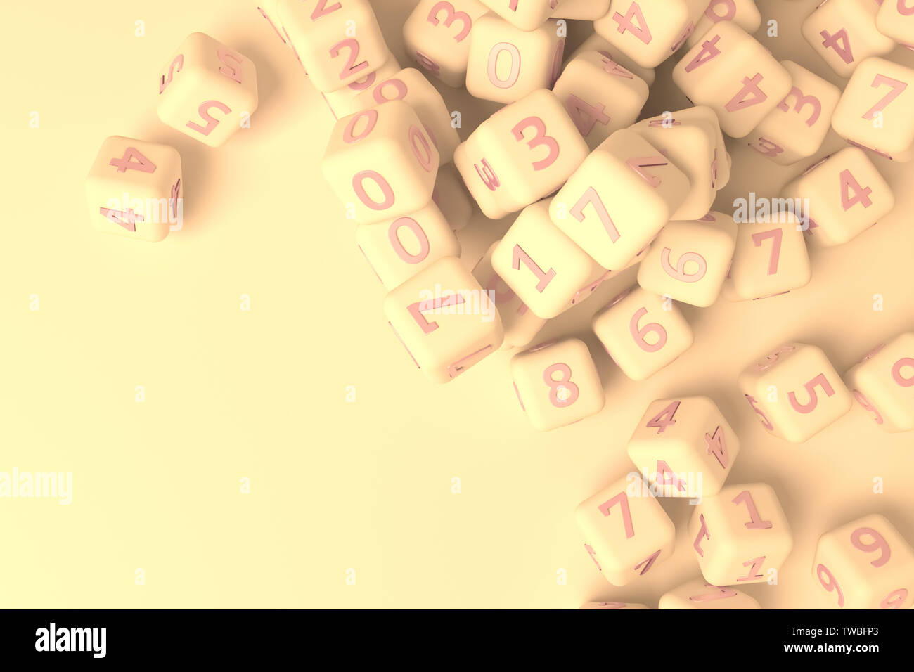 CGI geometric, bunch of number character symbol or sign, for design ...