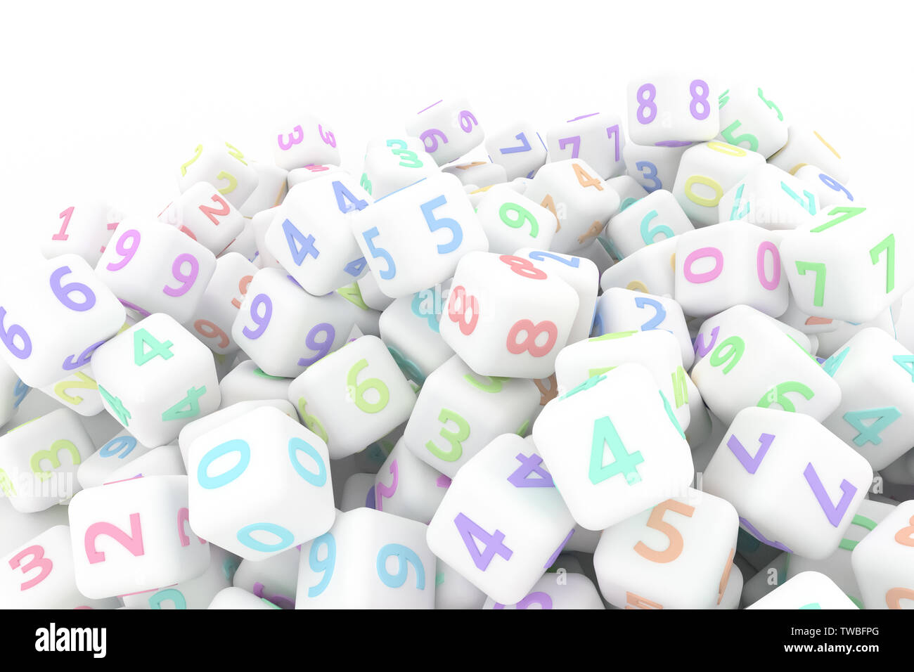 CGI geometric, bunch of number character symbol or sign, for design ...