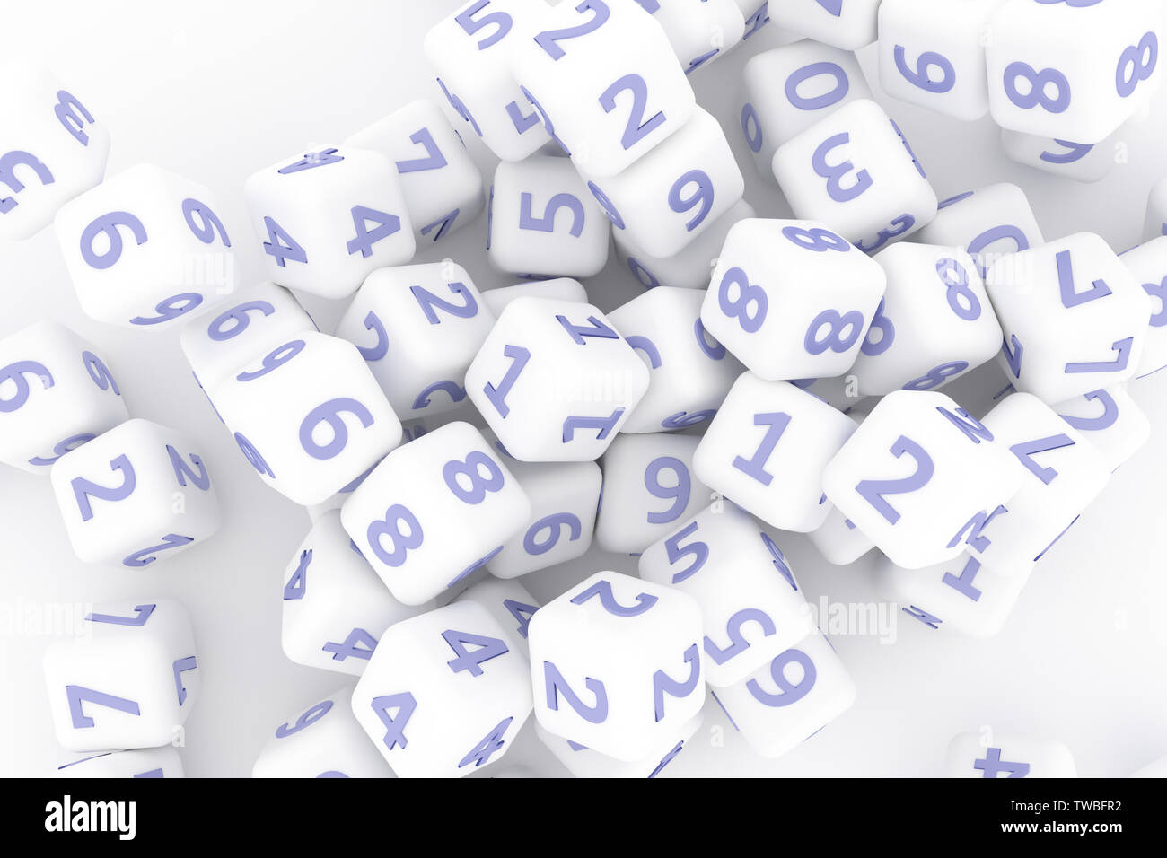 CGI geometric, bunch of number character symbol or sign, for design ...