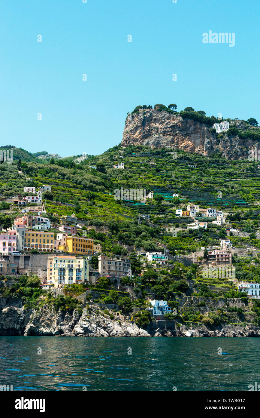 Spectacular cliffs on the Amalfi Coast, Italy Stock Photo - Alamy