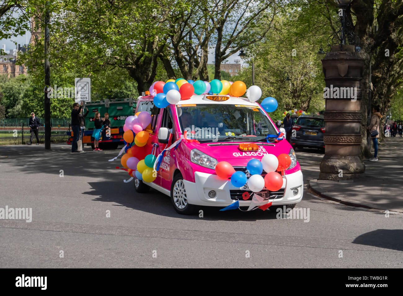 Glasgow, Scotland, UK. 19th June, 2019. The Glasgow Taxi Outing To ...